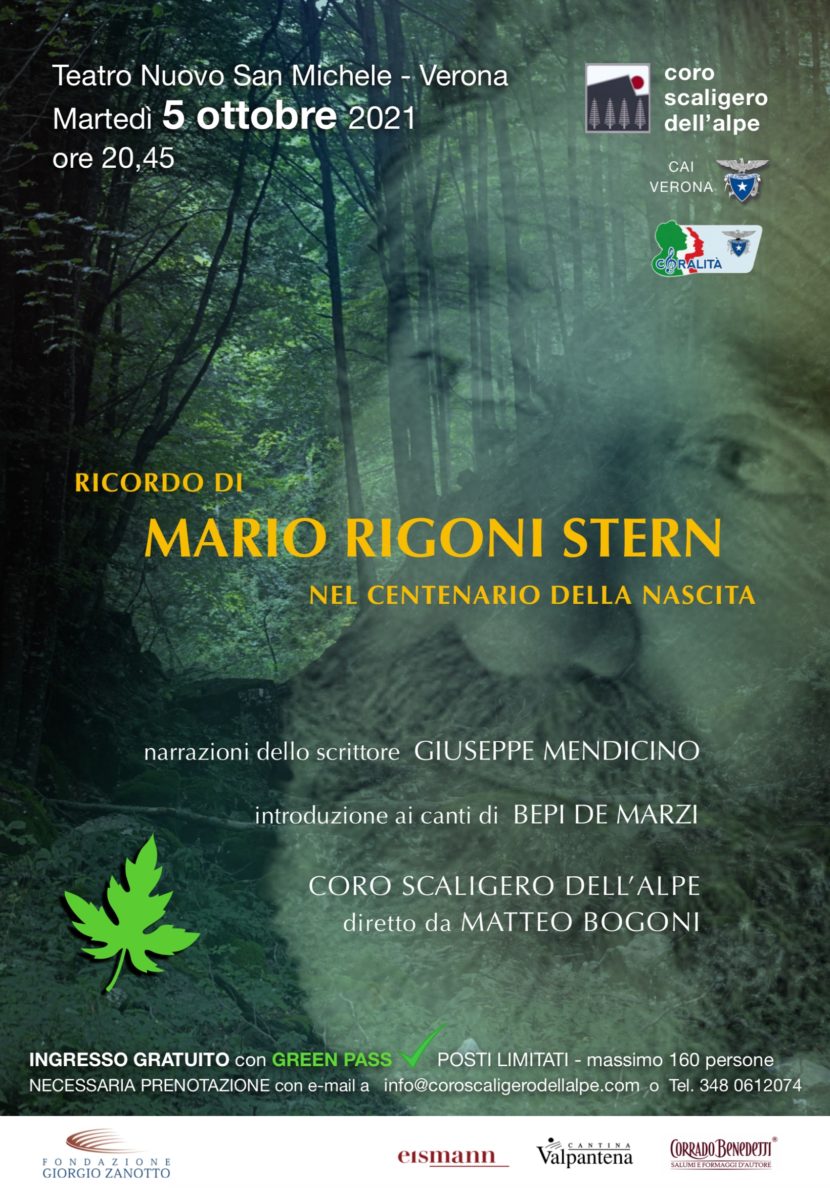 RICORDO DI MARIO RIGONI STERN – Coro Scaligero dell'Alpe